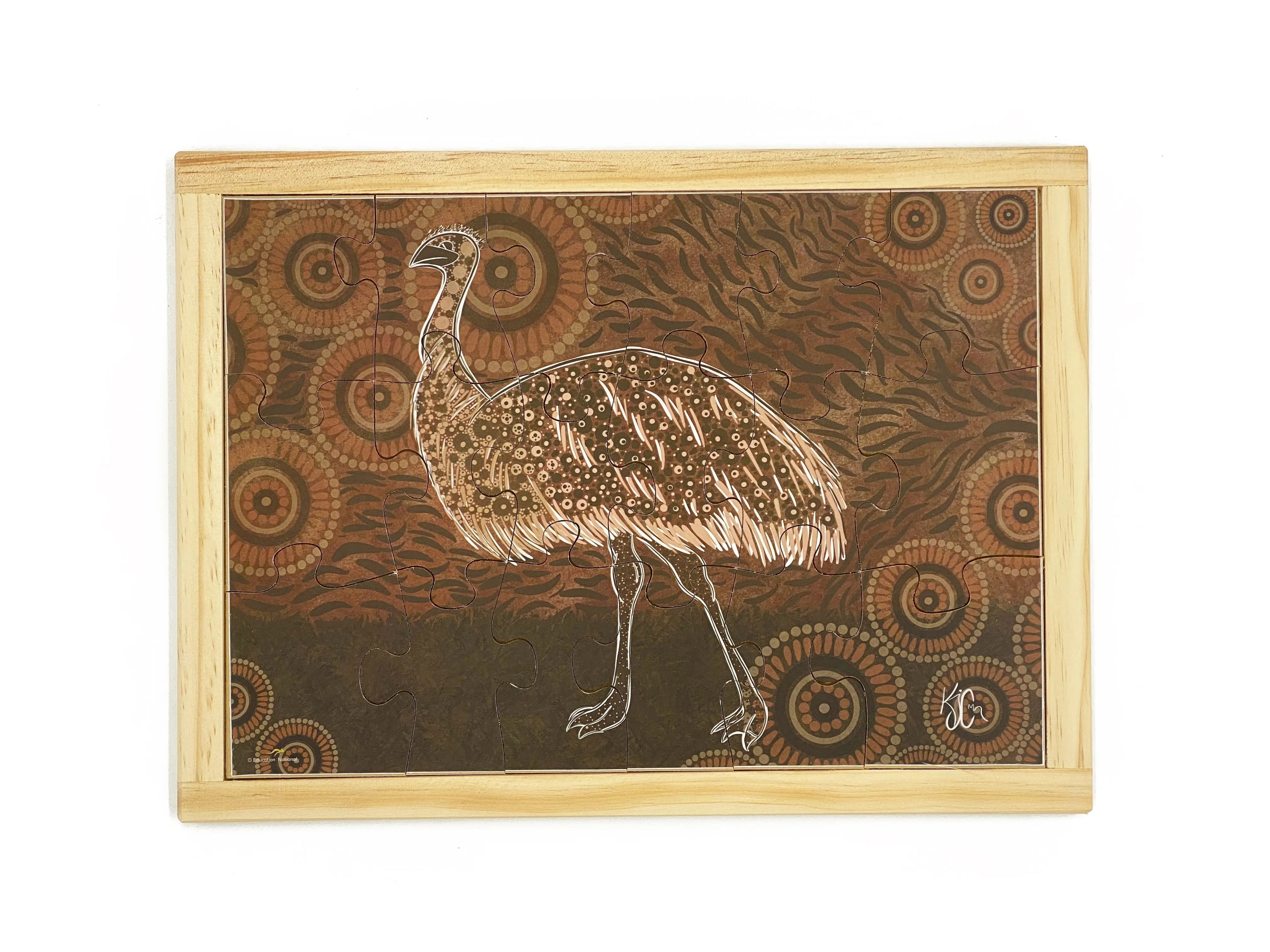 Aboriginal Art Emu Dreaming Puzzle — Indigenous Dreamtime Resource for ...