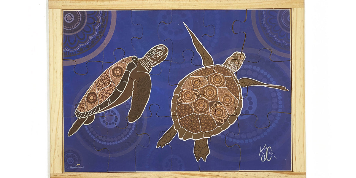 Aboriginal Art Turtles Dreaming Puzzle — Education National
