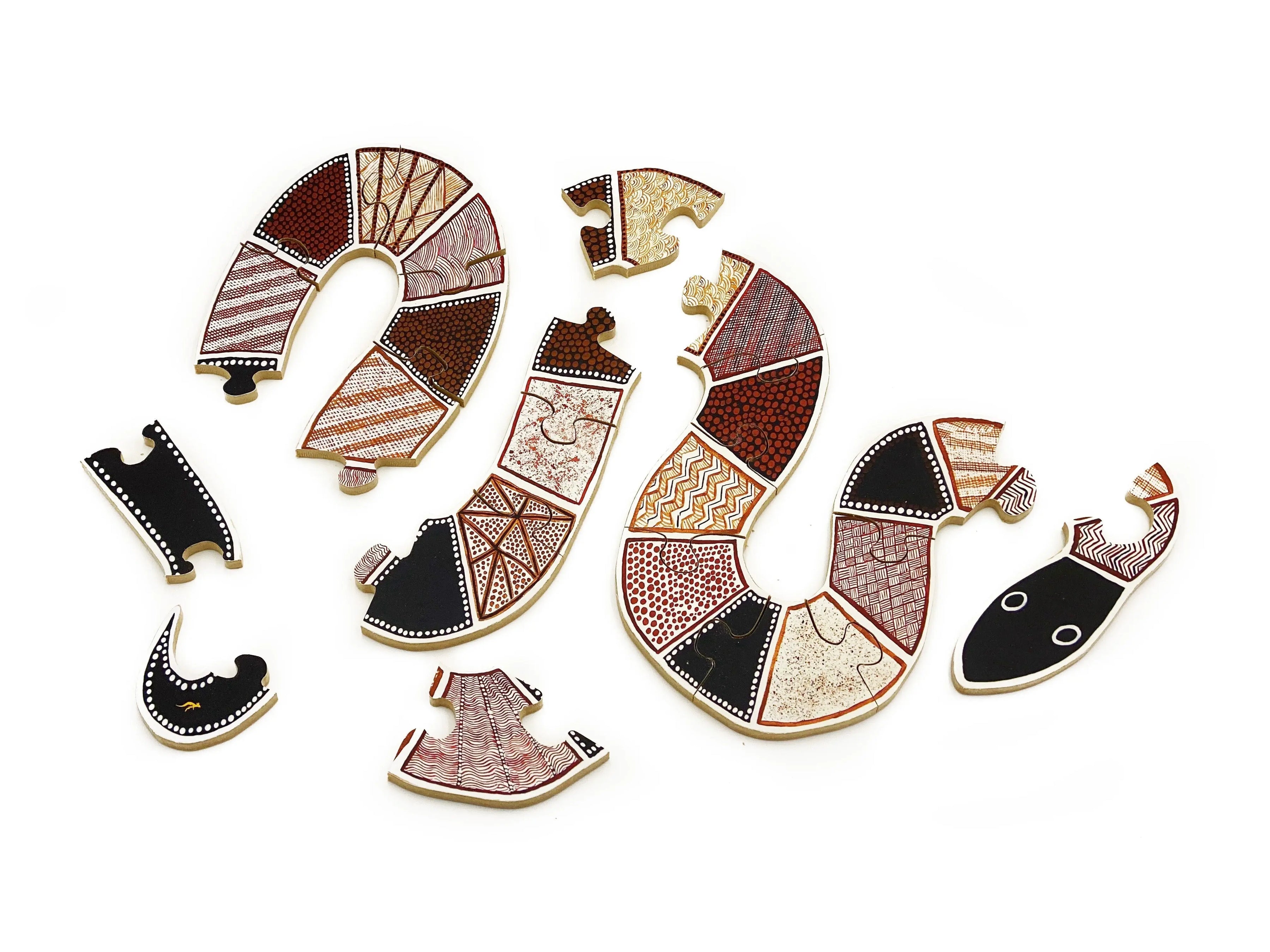 Aboriginal Rainbow Serpent Floor Puzzle – Education National