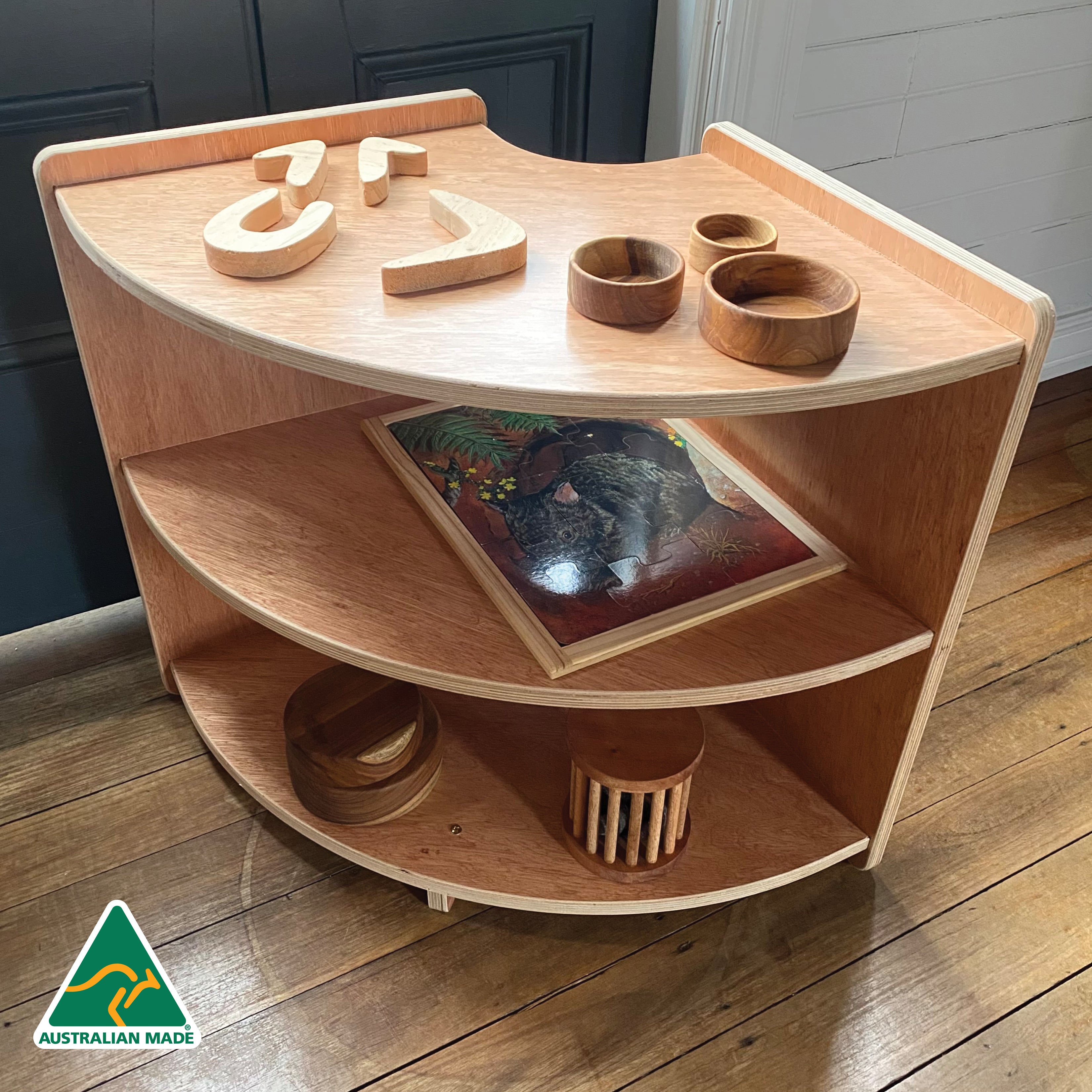 Indigenous Turtle Shelf Curved 60cm – Education National