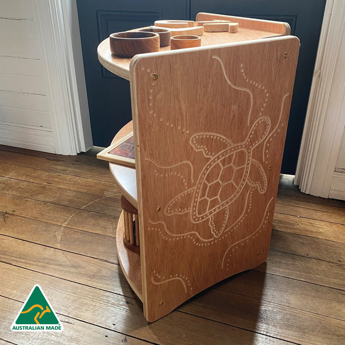 Indigenous Turtle Shelf Curved 60cm — Education National