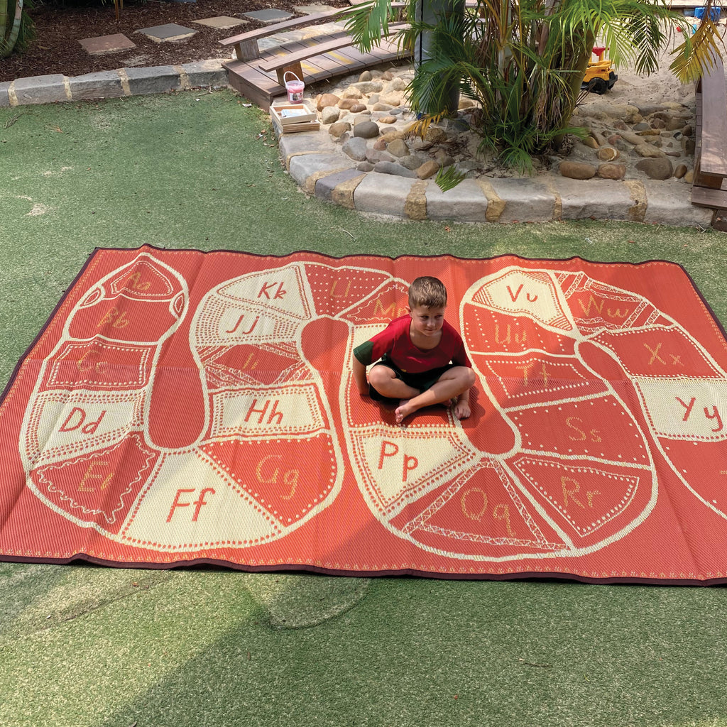 Aboriginal Art Yarning Circle Outdoor Mat — Education National