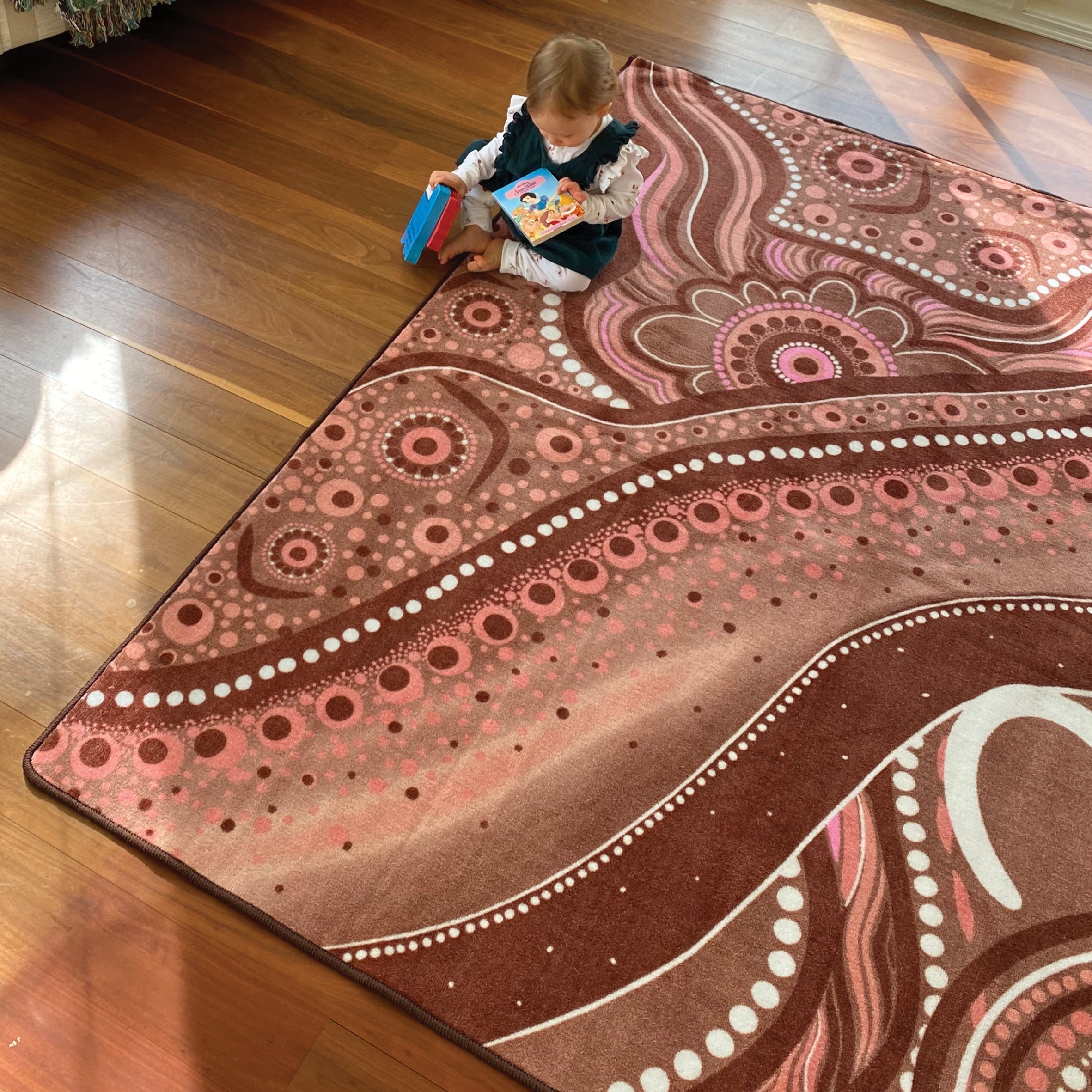 Aboriginal Art Desert Dreaming Rug – Education National