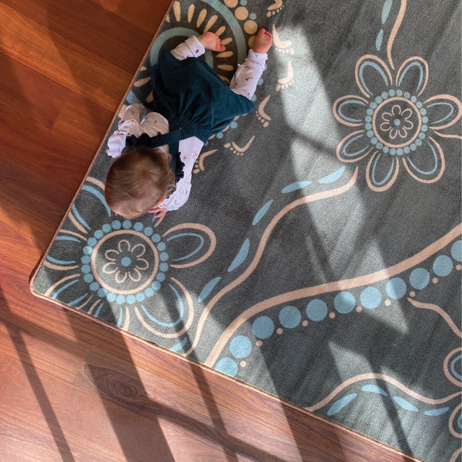 Aboriginal Eucalyptus Rug – Education National