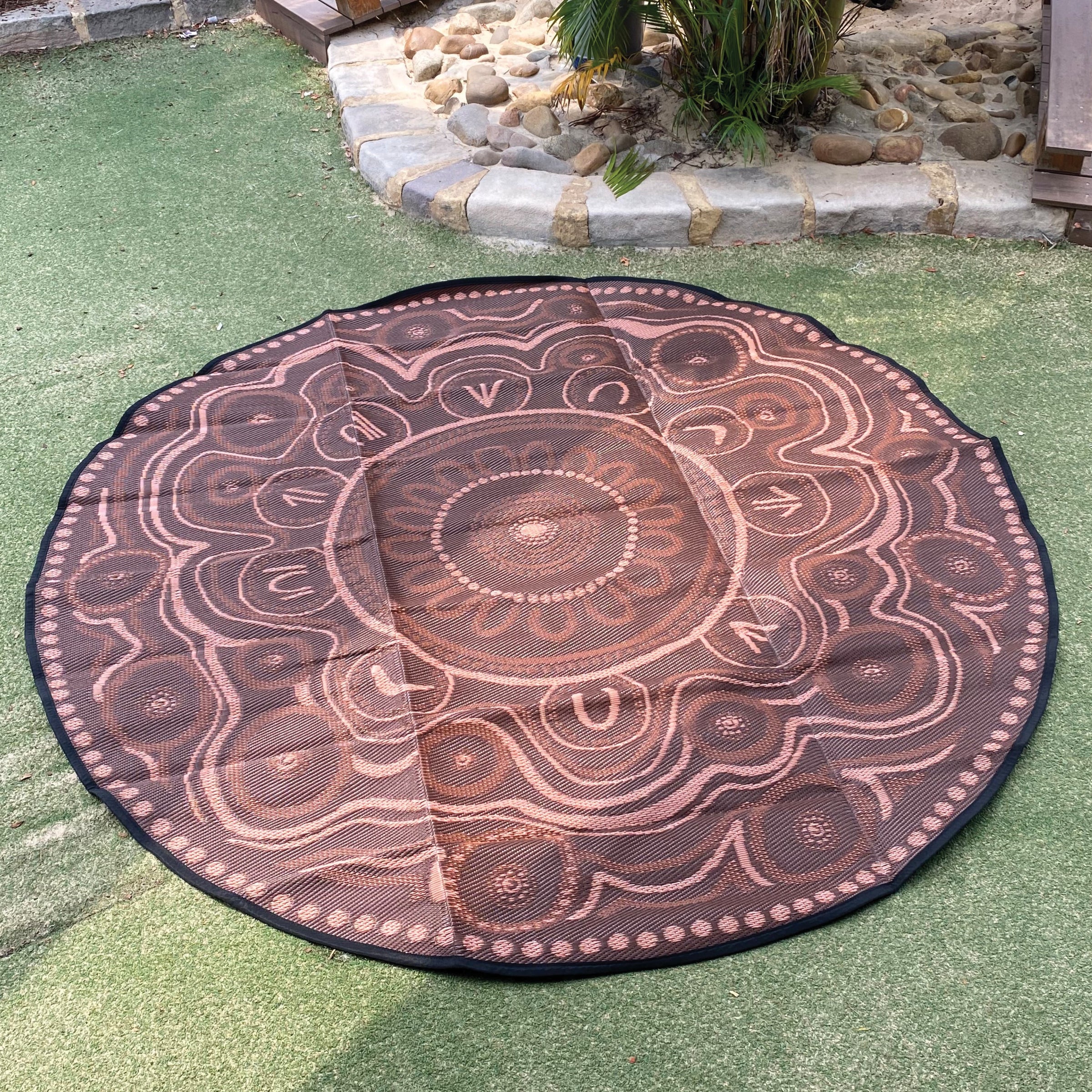 Aboriginal Art Yarning Circle Outdoor Mat – Education National